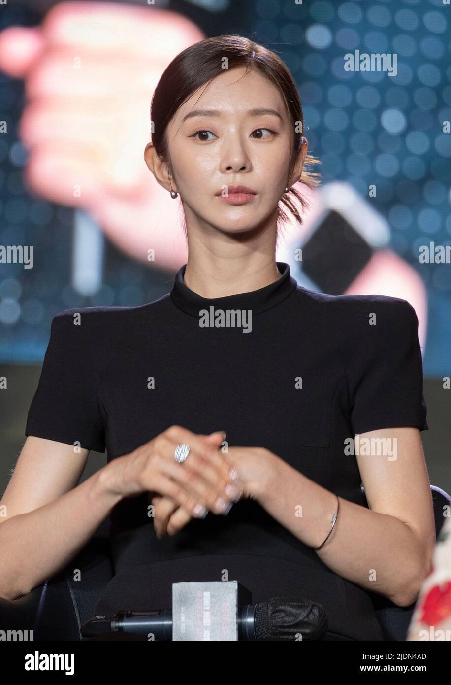 Seoul, South Korea : 22 June 2022 - Actress Lee Joo-bin, pose for photos during a press ...