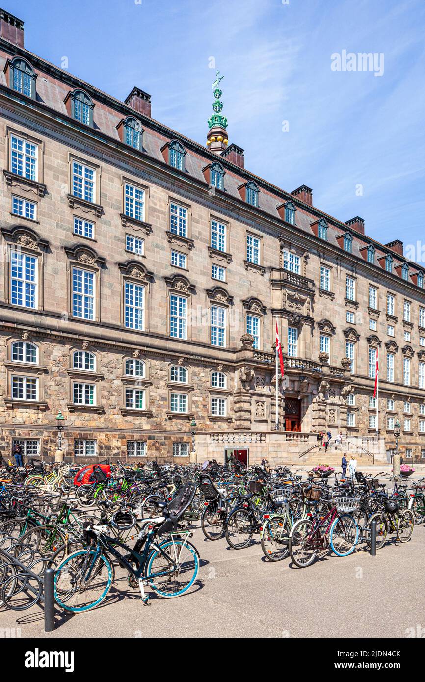 Christiansborg Palace and government building on the islet of ...