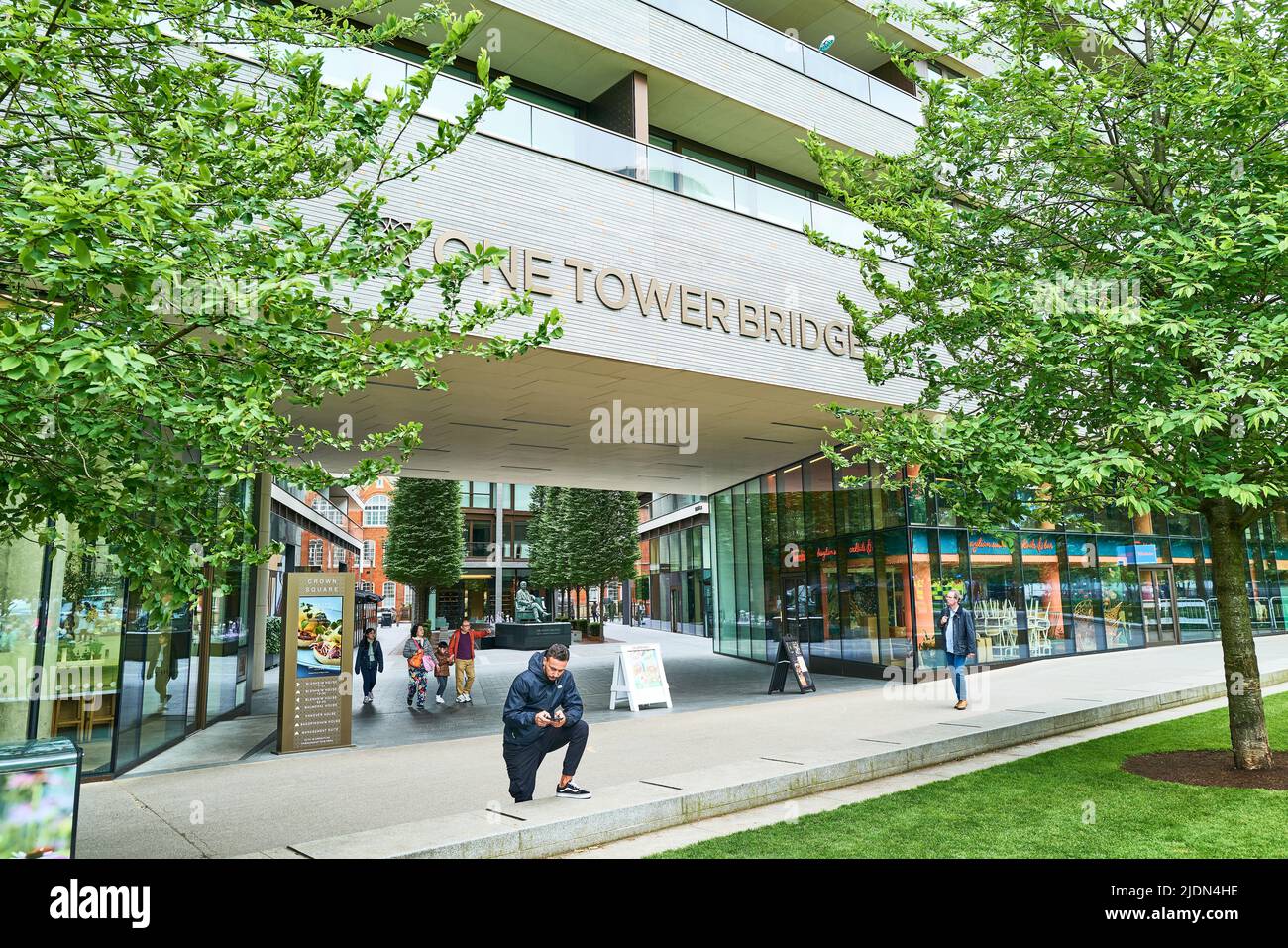 One Tower Bridge Building, south bank, London, England Stock Photo - Alamy