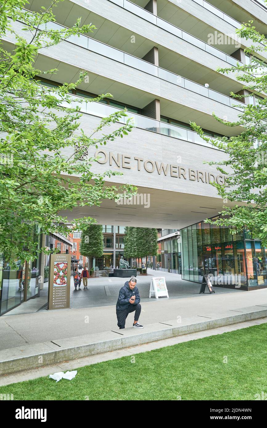 One Tower Bridge Building, south bank, London, England Stock Photo - Alamy