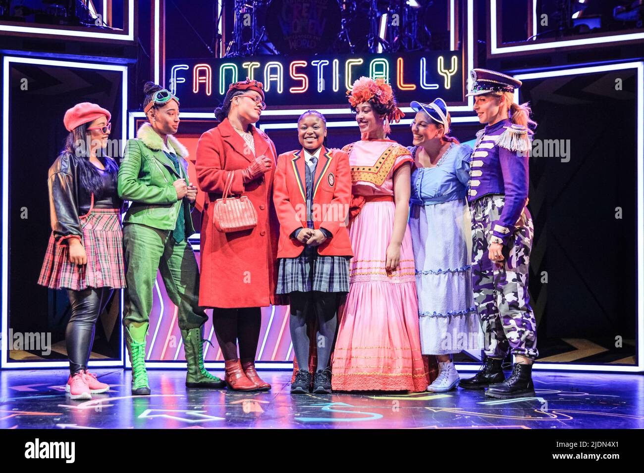 London, UK, 22nd June, 2022. The cast of 'Fantastically Great Women Who ...