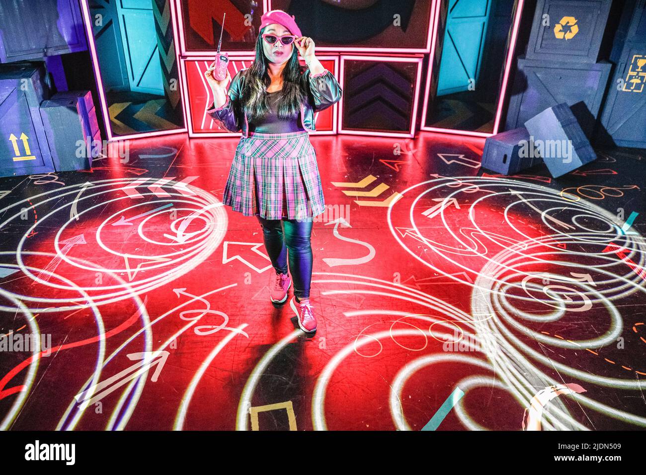 London, UK. 22nd June, 2022. Clarice Julianda as Agent Fifi. The cast ...