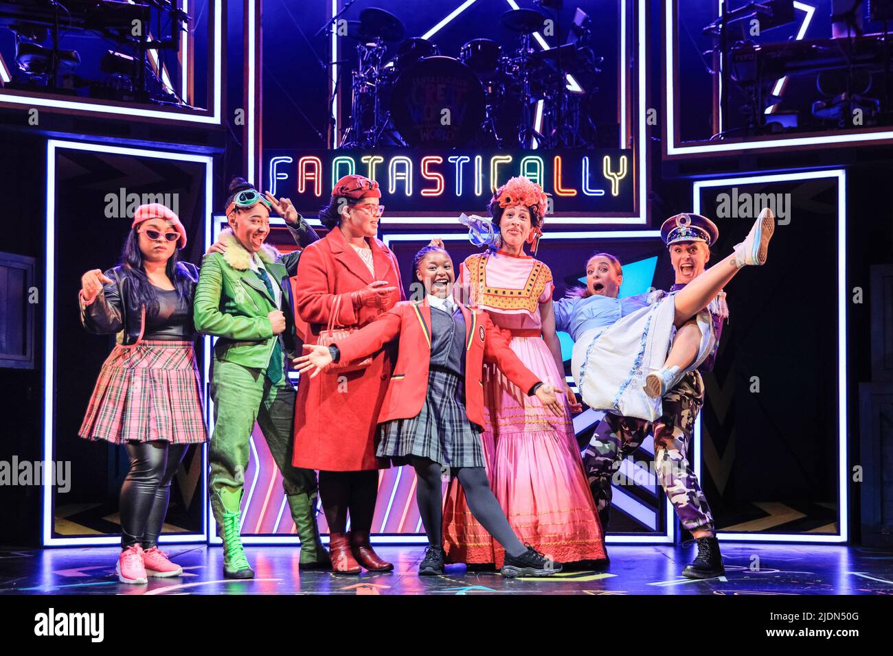 London, UK. 22nd June, 2022. The cast of 'Fantastically Great Women Who ...