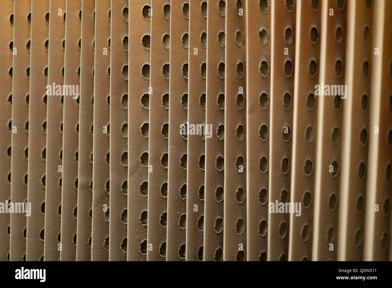 Filter for paint in production. Industrial filter. Paper texture ...