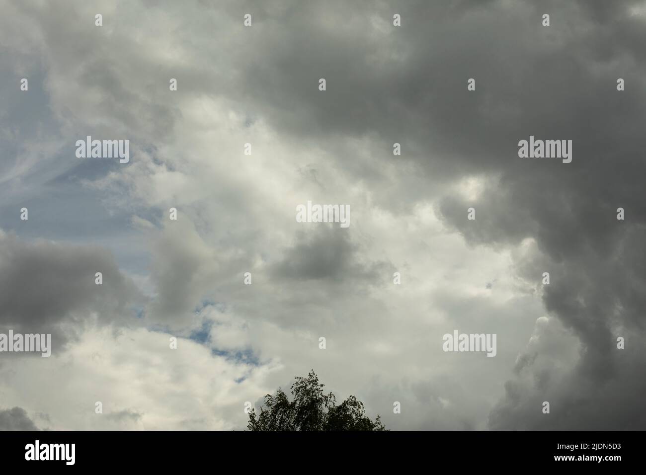 Rain clouds in sky. It's going to rain. Gray clouds. Celestial ...