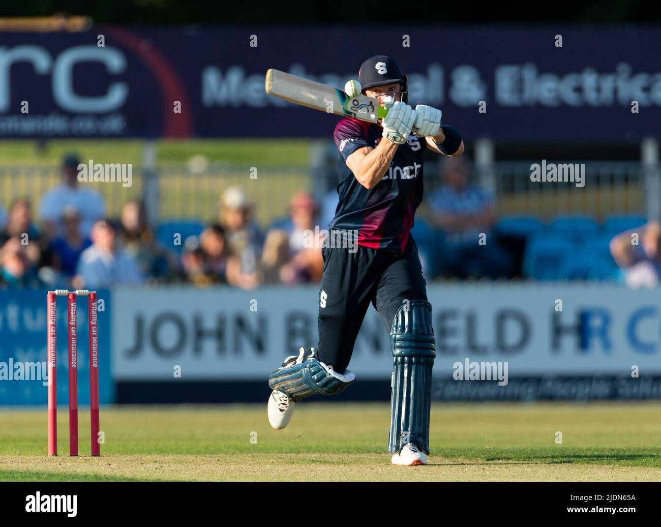 Rob Keogh batting for the Steelbacks during a T20 Blast match between ...