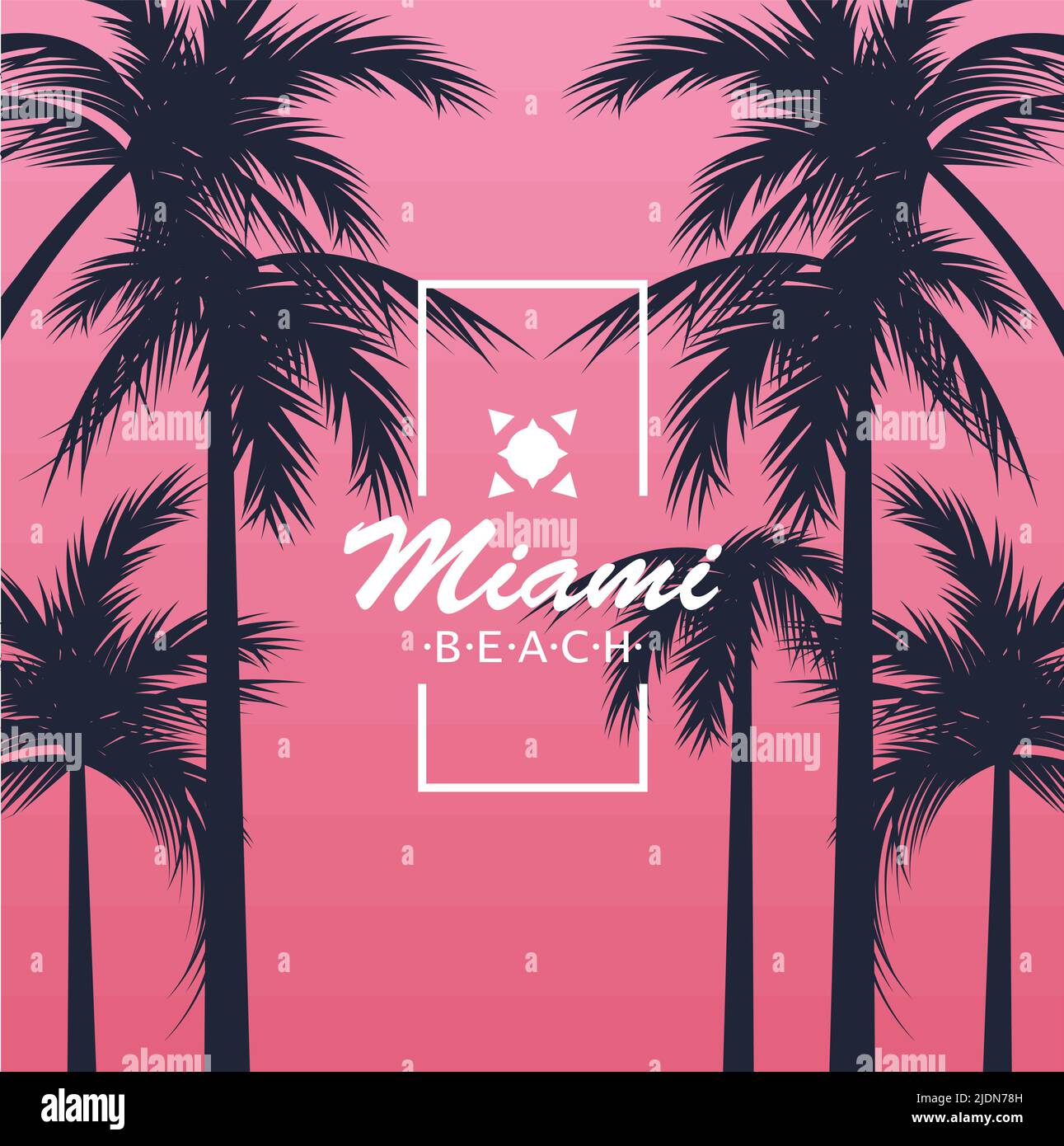 miami beach lettering postcard Stock Vector Image & Art - Alamy