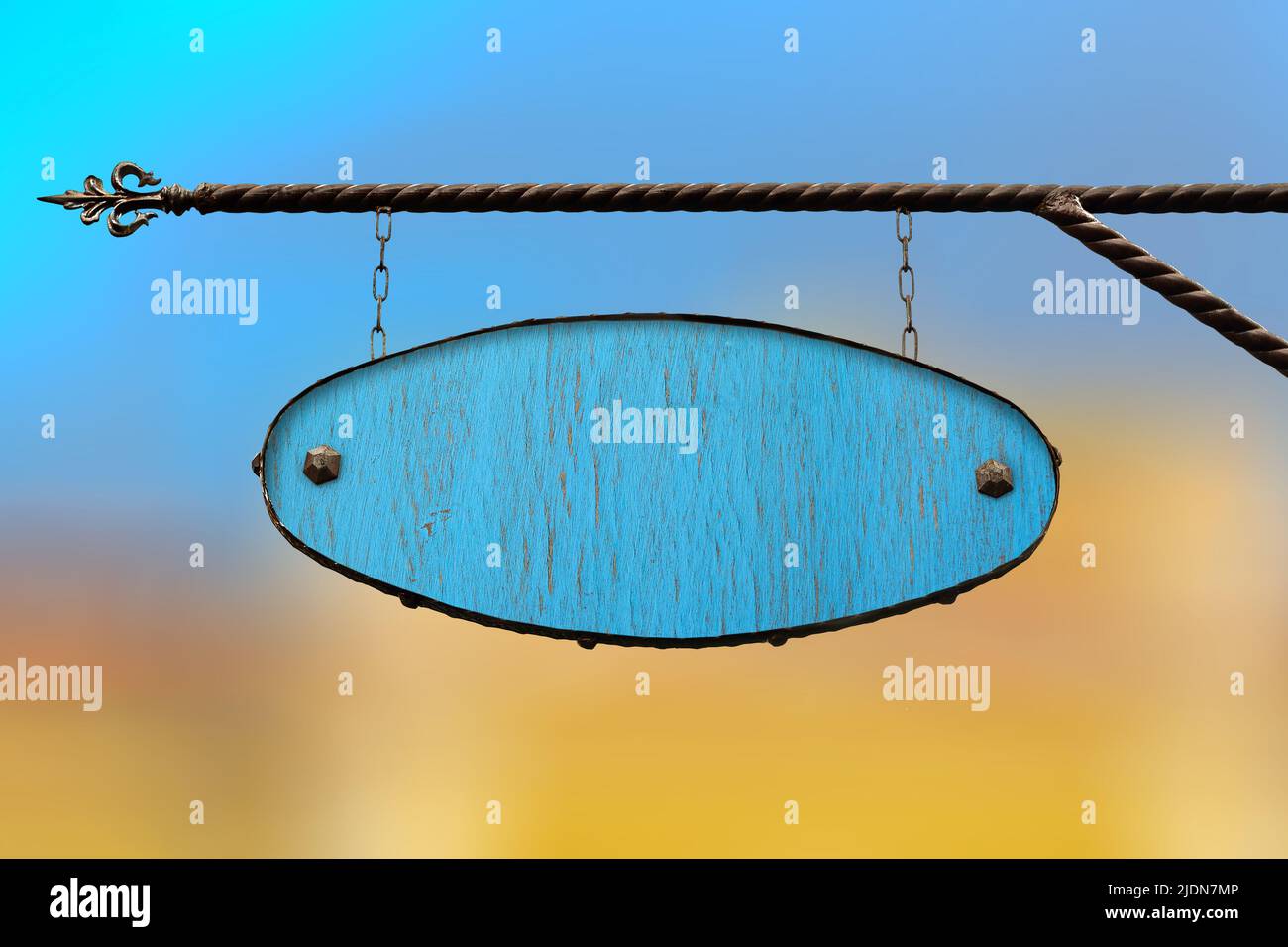 Signboard with blue background hi-res stock photography and images - Alamy