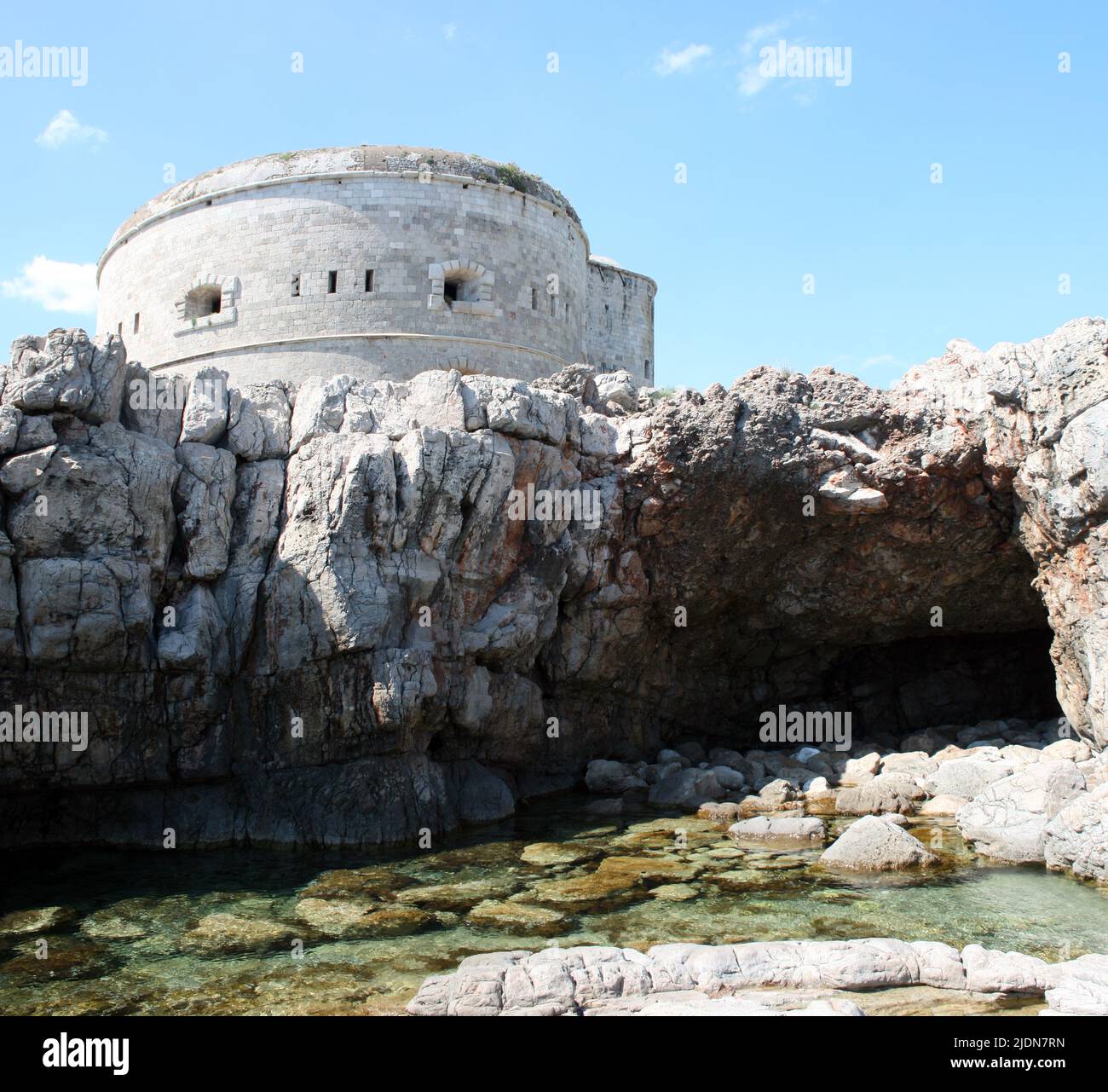 Fort Arza, Zanjic, Boka Kotorska Bay, Montenegro Stock Photo - Alamy
