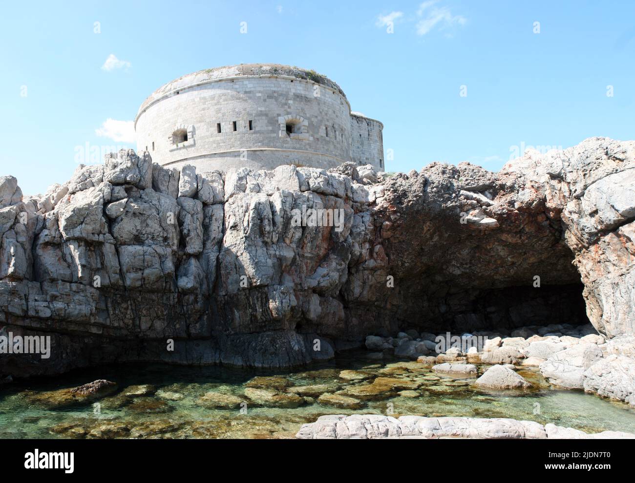 Fort Arza, Zanjic, Boka Kotorska Bay, Montenegro Stock Photo - Alamy