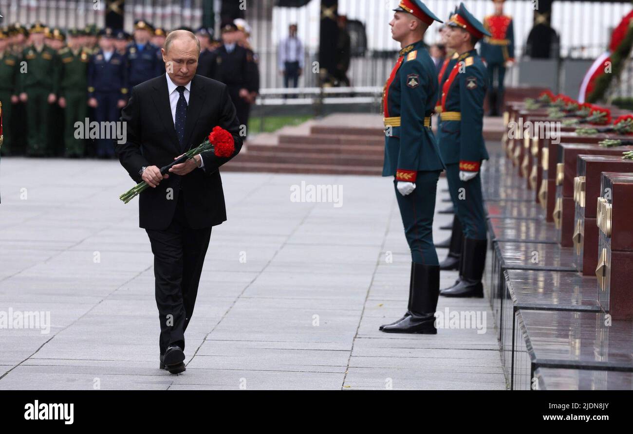 June 22, 2022. - Russia, Moscow. - Russian President Vladimir Putin ...