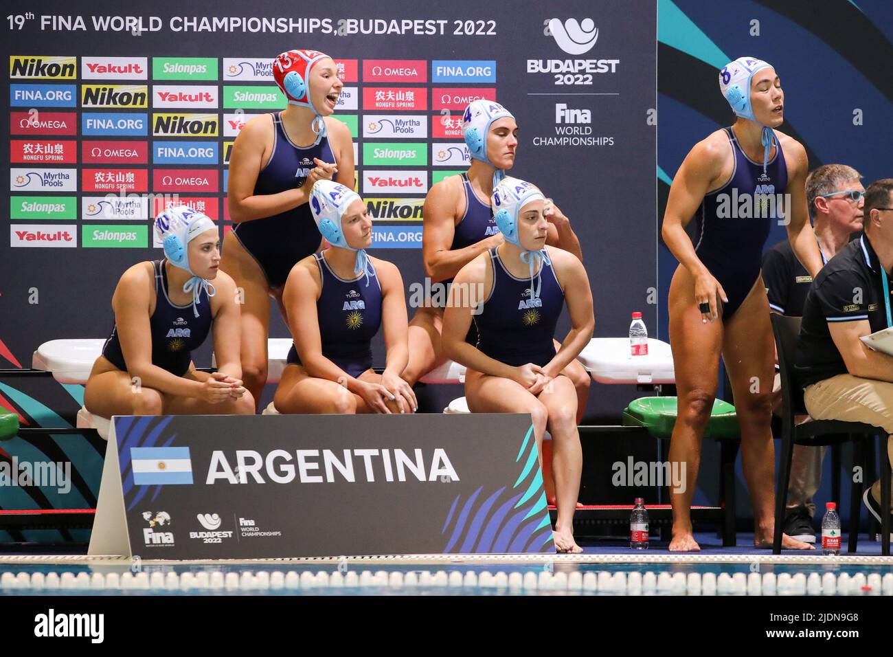 DEBRECEN, HUNGARY - JUNE 22: Ana Agnesina of Argentina, Isabel Riley of ...