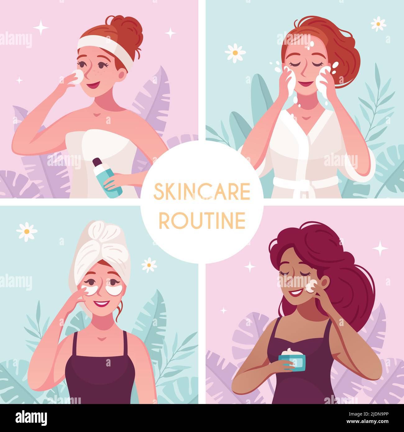 Apply face cream by dispenser Stock Vector Images - Alamy