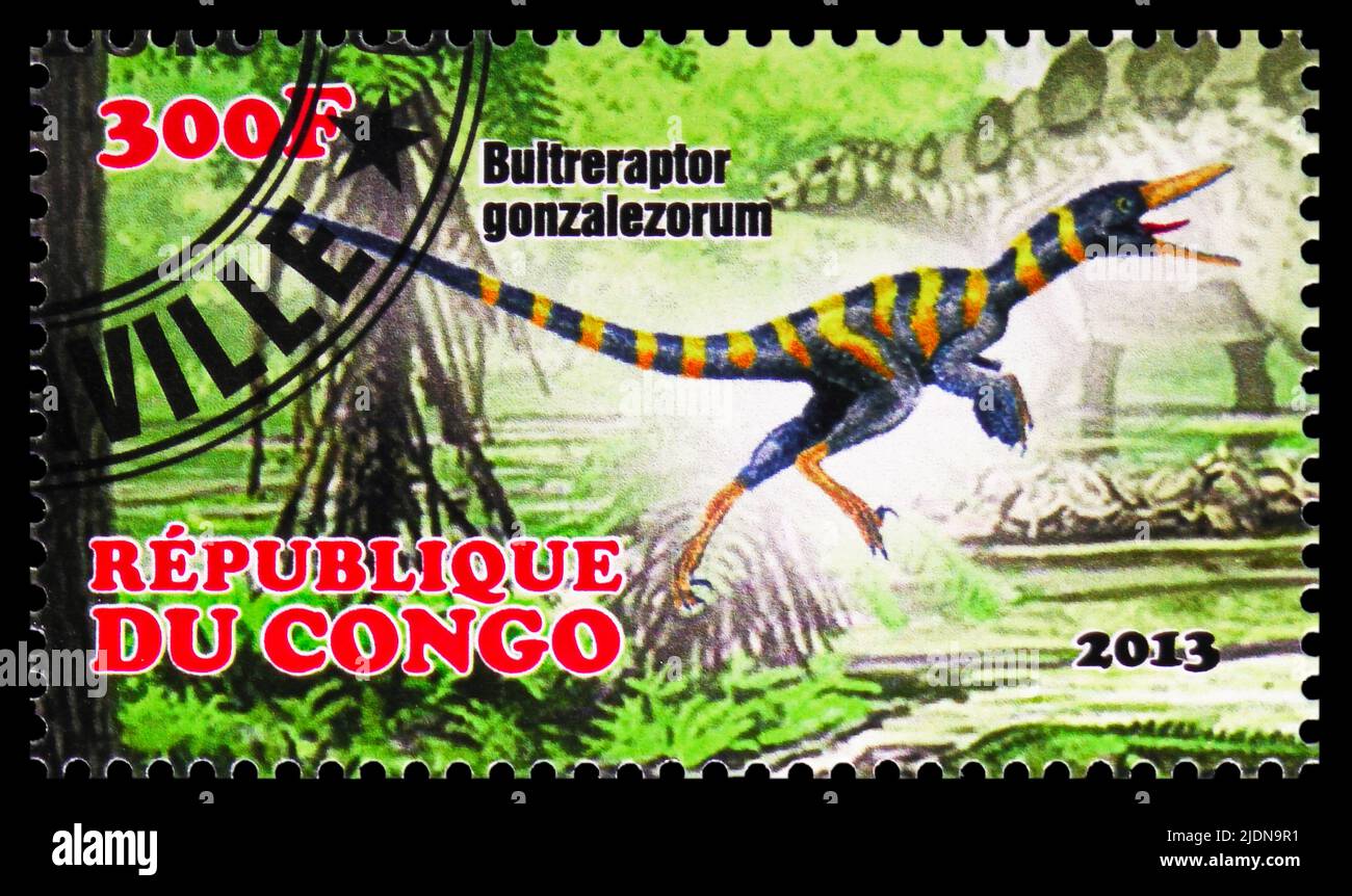 MOSCOW, RUSSIA - JUNE 17, 2022: Postage stamp printed in Congo shows ...