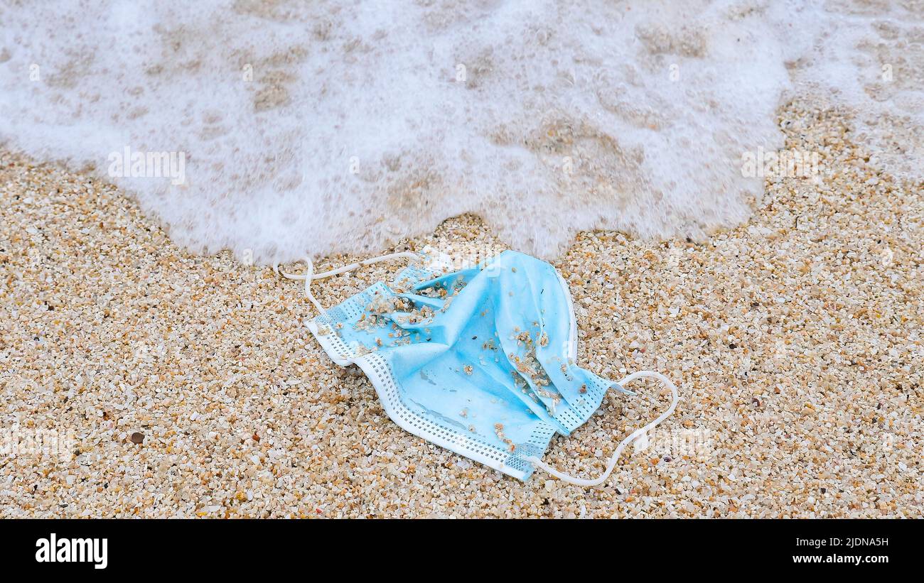 Environmental and ocean pollution concept during Covid pandemic ...