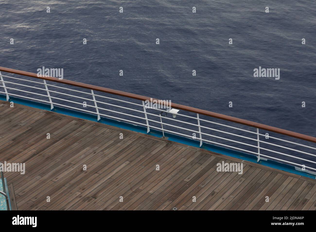 Open deck on cruise ship, sea view Stock Photo - Alamy