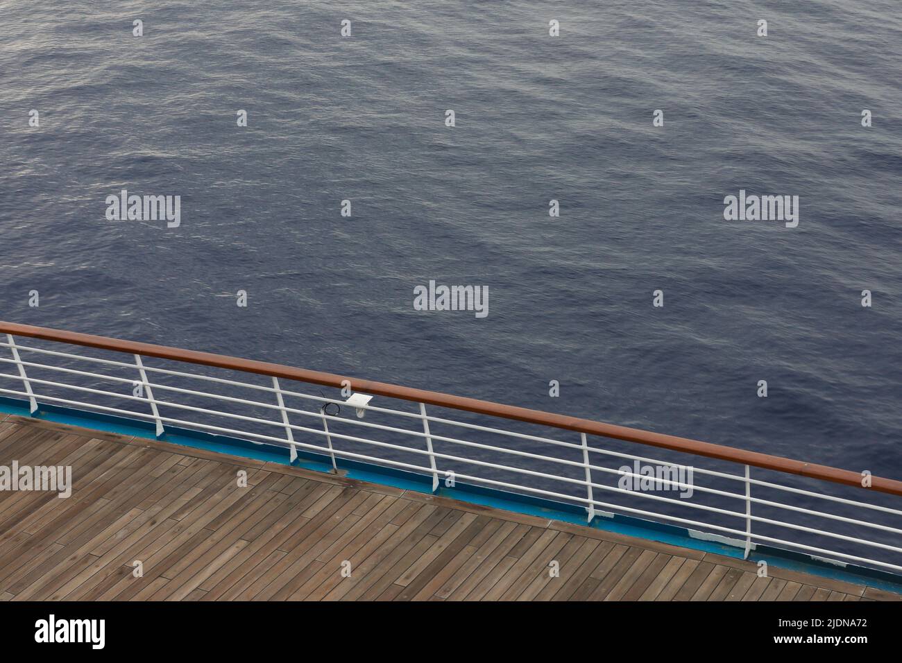 Open deck on cruise ship, sea view Stock Photo - Alamy