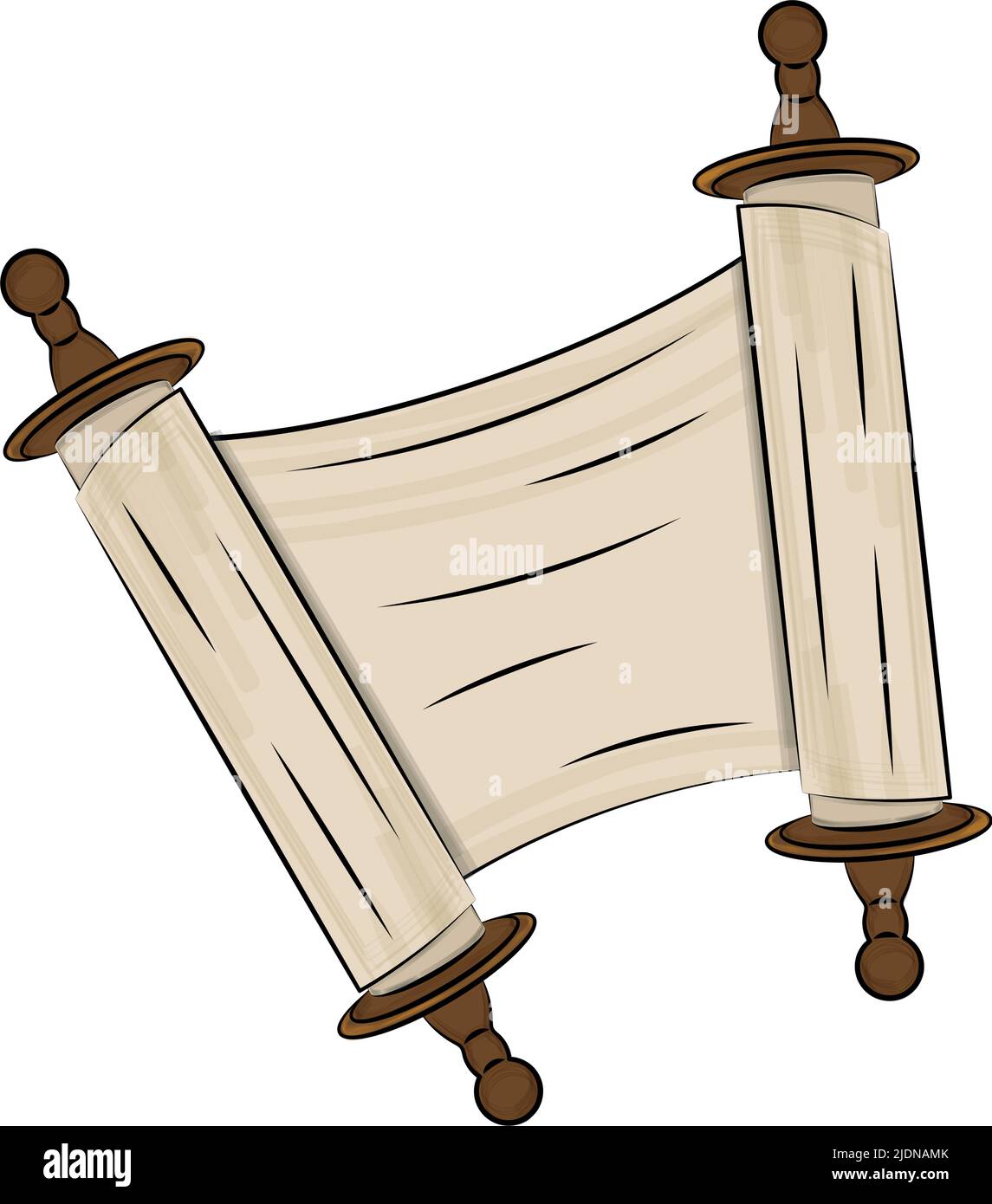 Isolated sketch of a religious scroll Vector Stock Vector Image & Art ...