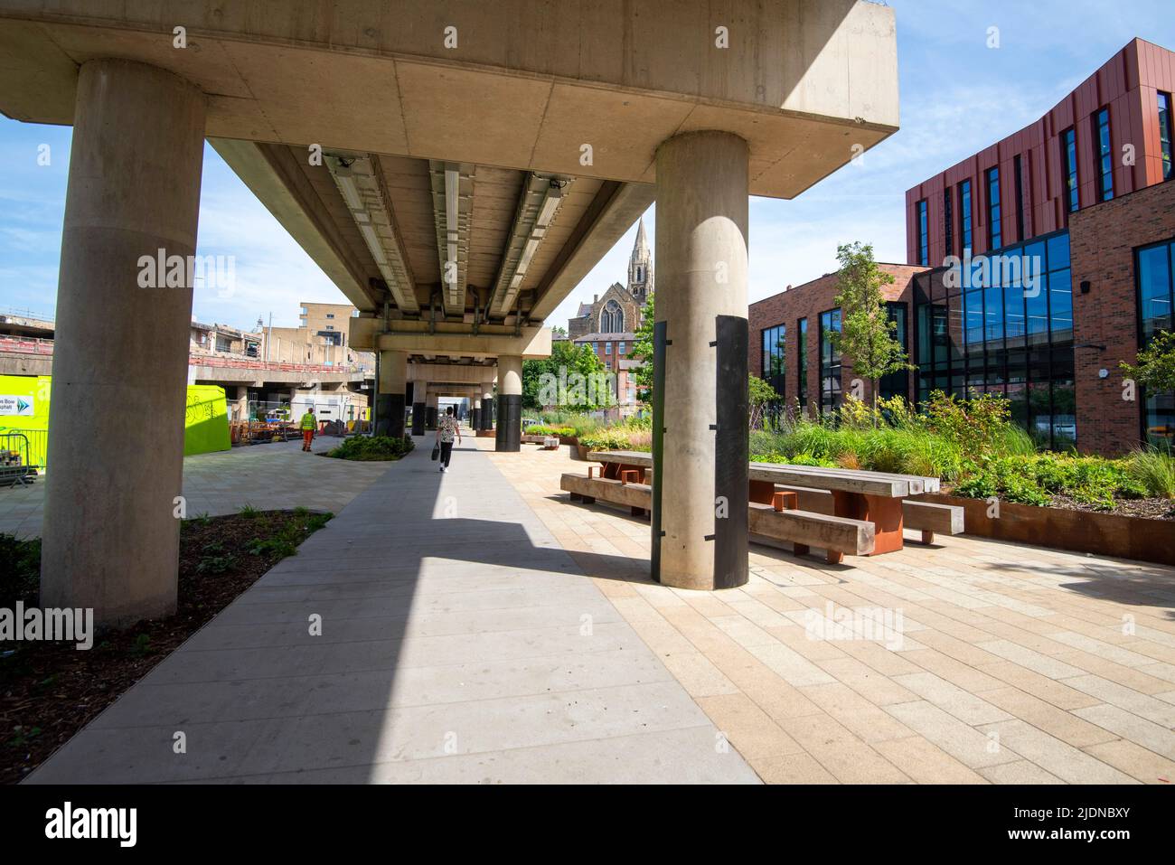New public realm space between The Nottingham College City Hub and the ...