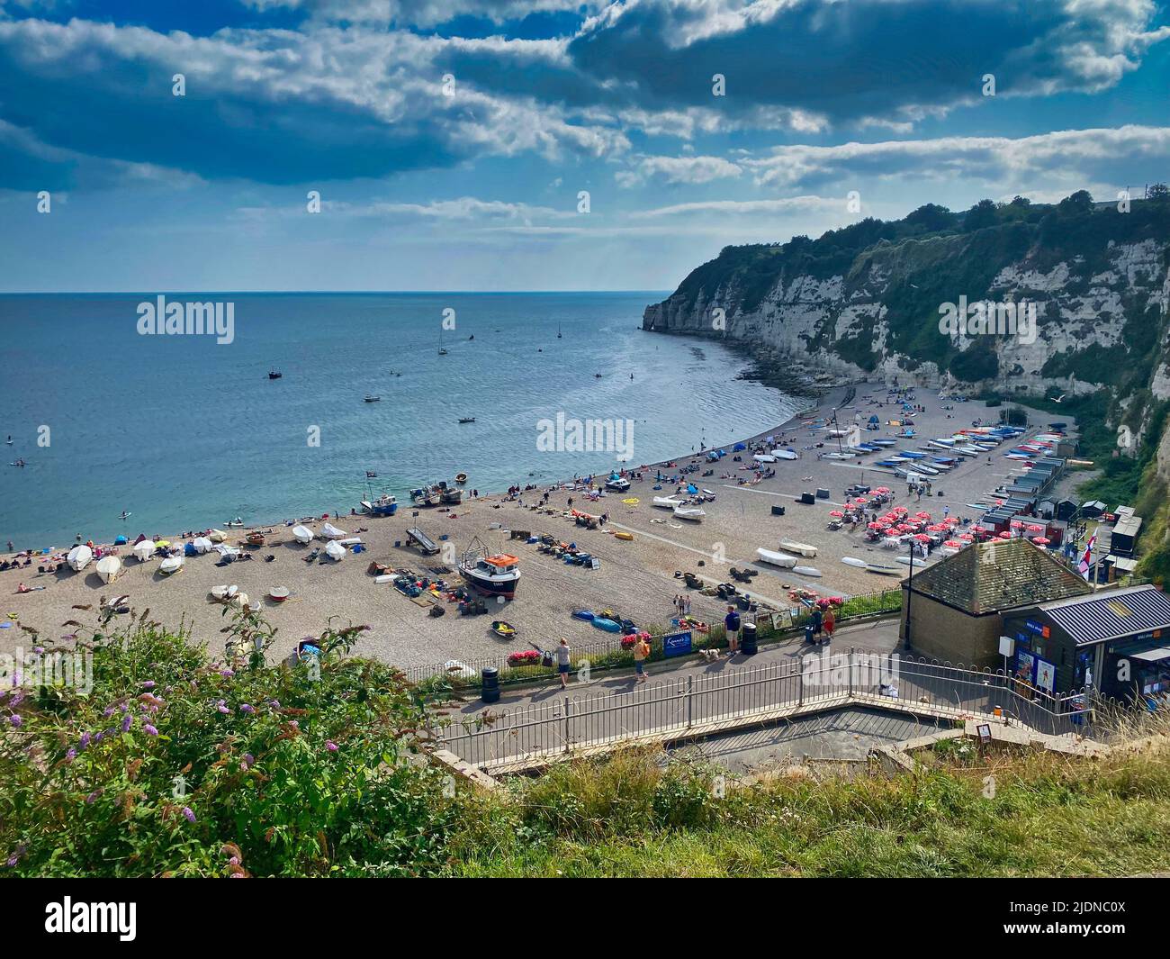 Beer beach in Devon Stock Photo - Alamy