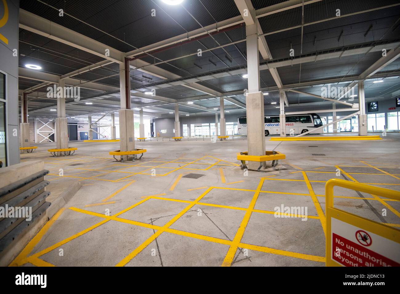 Inside the new Broad Marsh Bus Station, Nottingham City Nottinghamshire ...