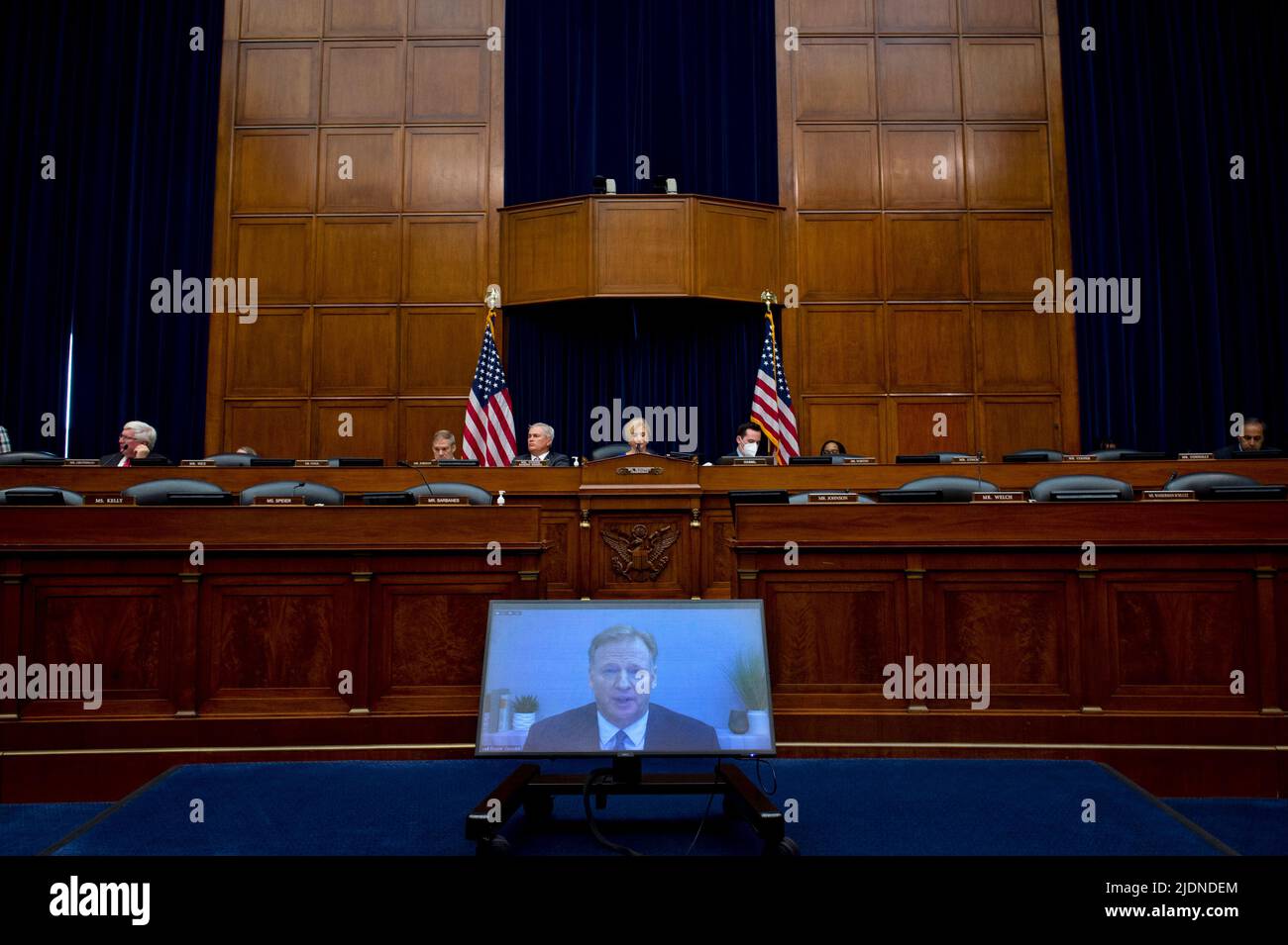 National Football League Commissioner Roger Goodall responds to ...