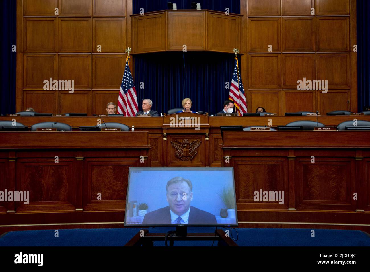 National Football League Commissioner Roger Goodall responds to ...