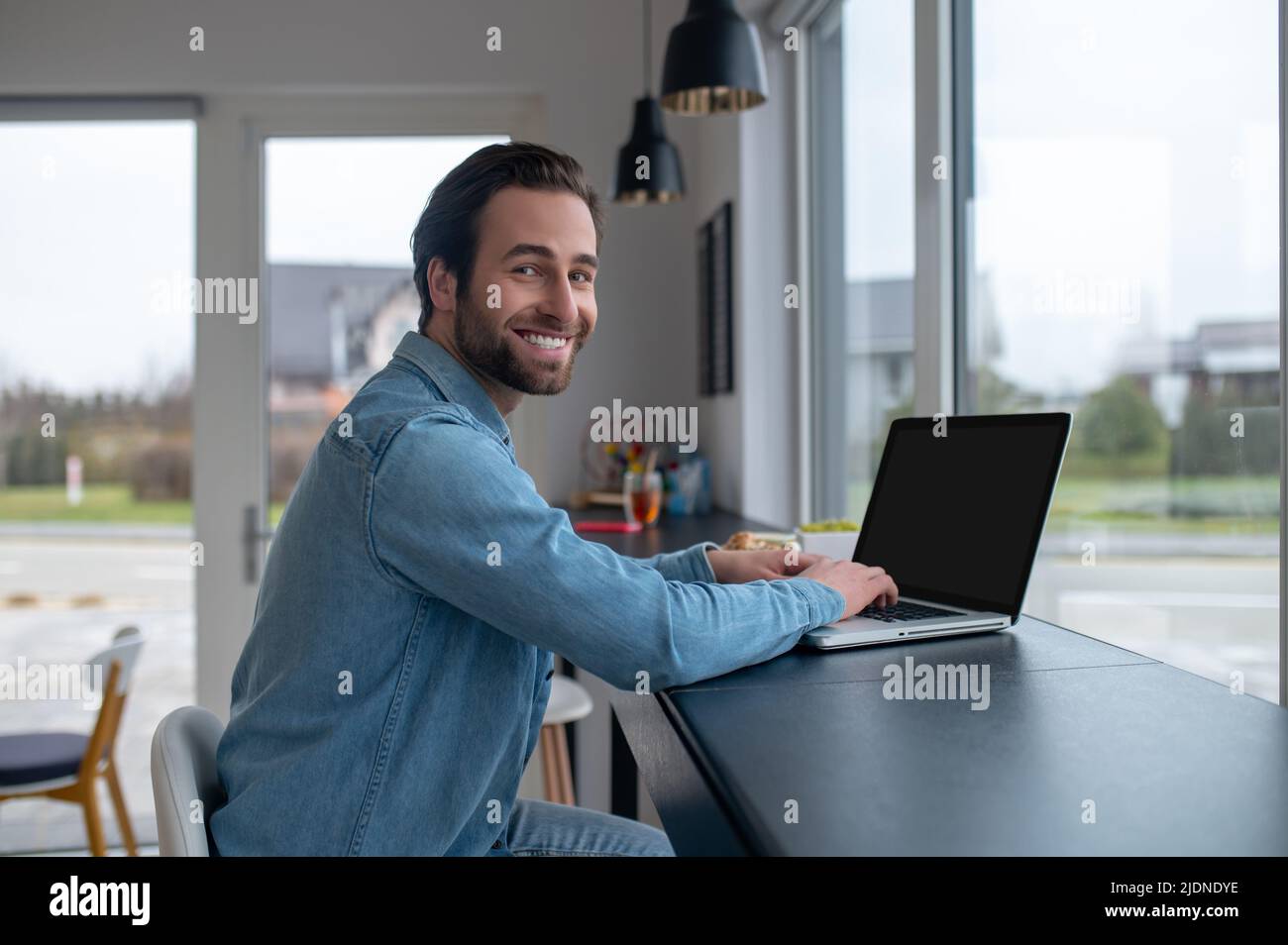 Finance manager looking at camera hi-res stock photography and images ...