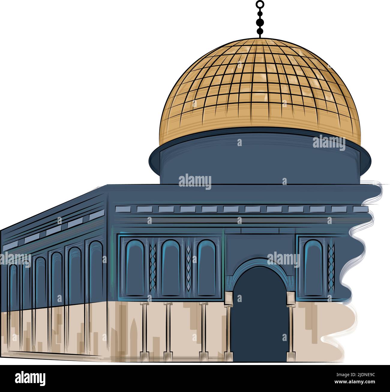 Isolated colored jewish synagogue building landmark Vector Stock Vector ...