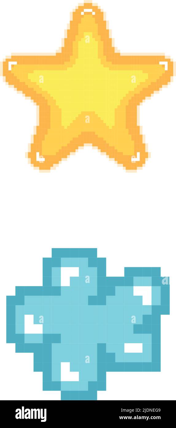 Isolated pixel star shape icon 8 bit design Vector Stock Vector Image ...