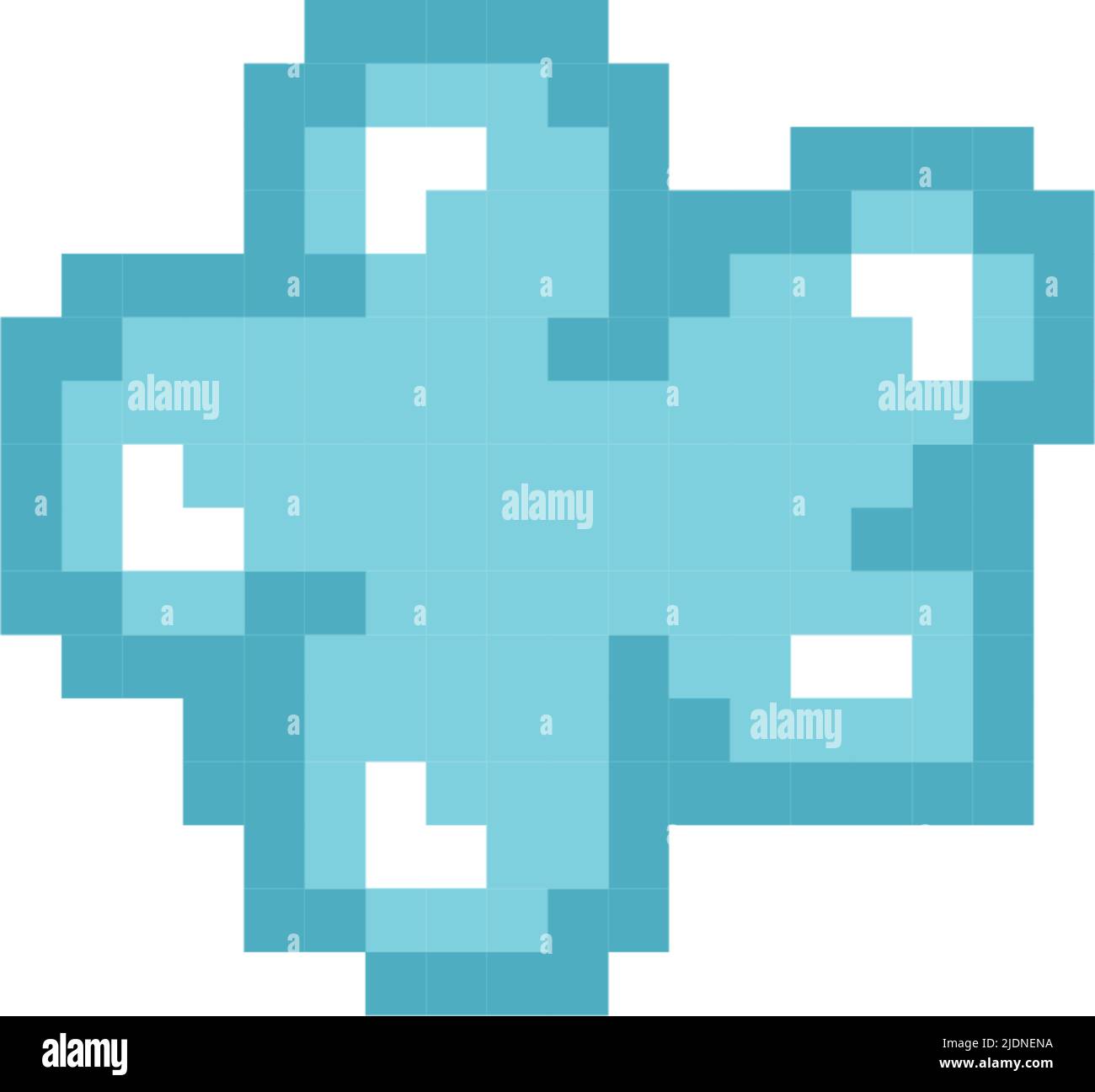 Isolated pixel cloud icon 8 bit design Vector Stock Vector Image & Art - Alamy