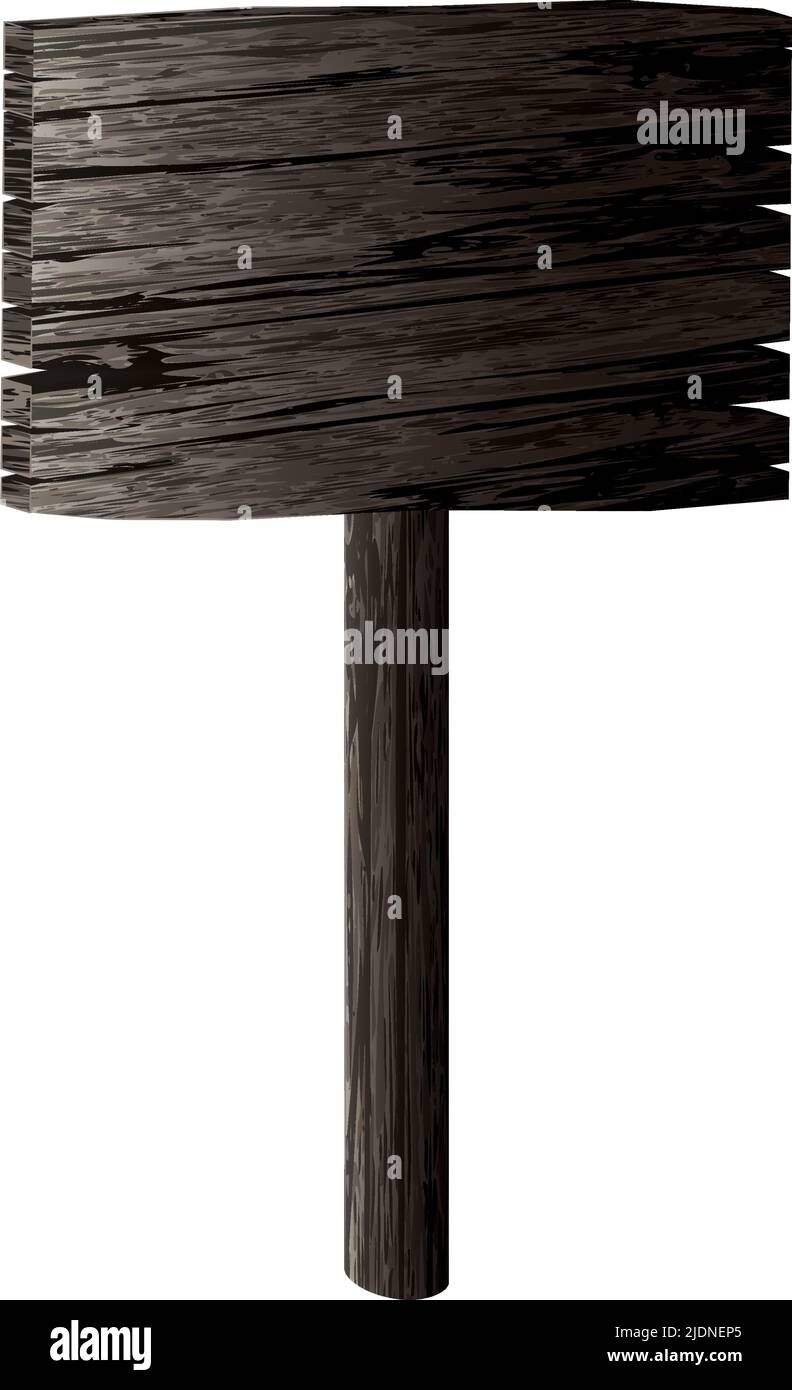 Isolated colored empty wooden post Vector Stock Vector Image & Art - Alamy