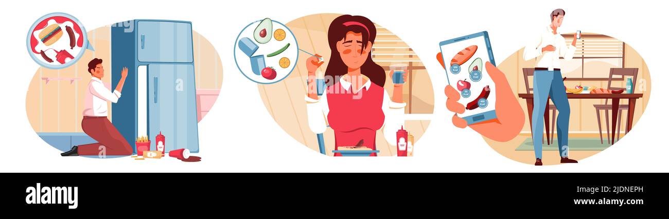Human food consumption Stock Vector Images - Alamy