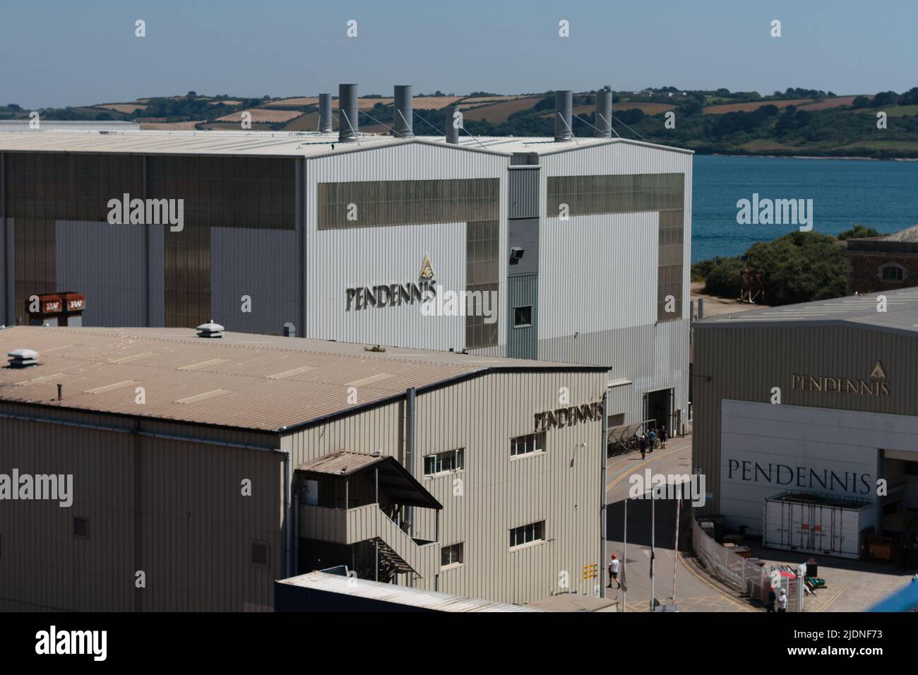 Pendennis Shipyard, Falmouth Stock Photo - Alamy