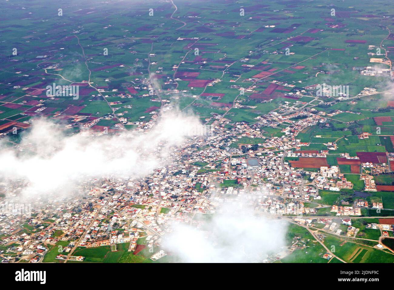 View of city from the air in Cyprus Stock Photo - Alamy