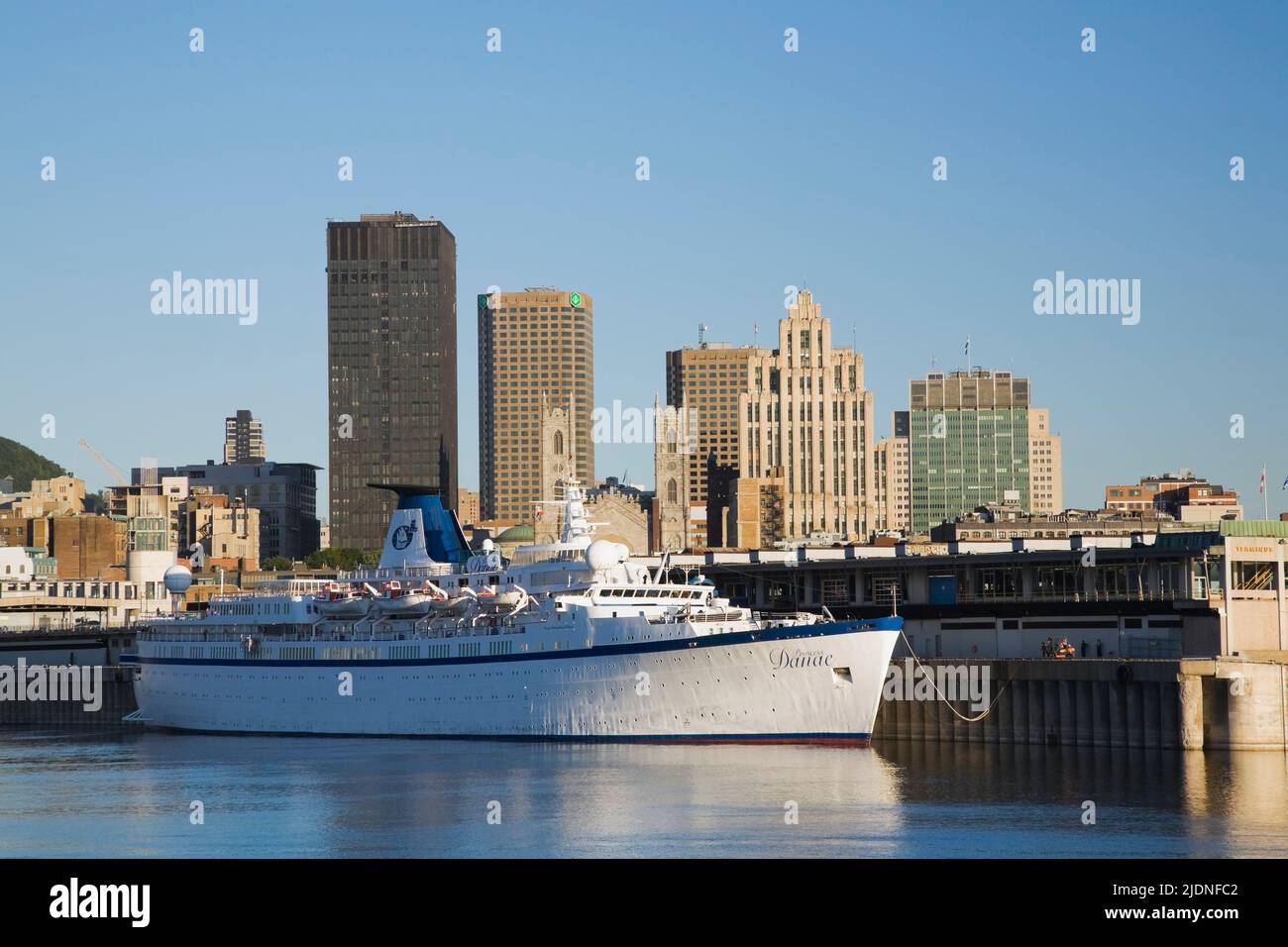 Princess Danae cruise ship moored in the Port of Montreal, Quebec ...