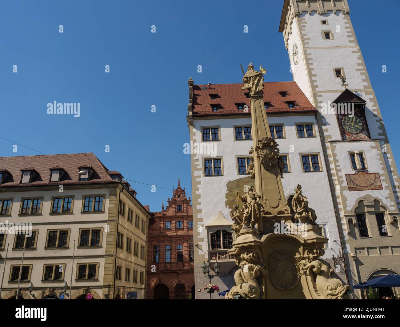 the city of Wuerzburg at the river main Stock Photo - Alamy