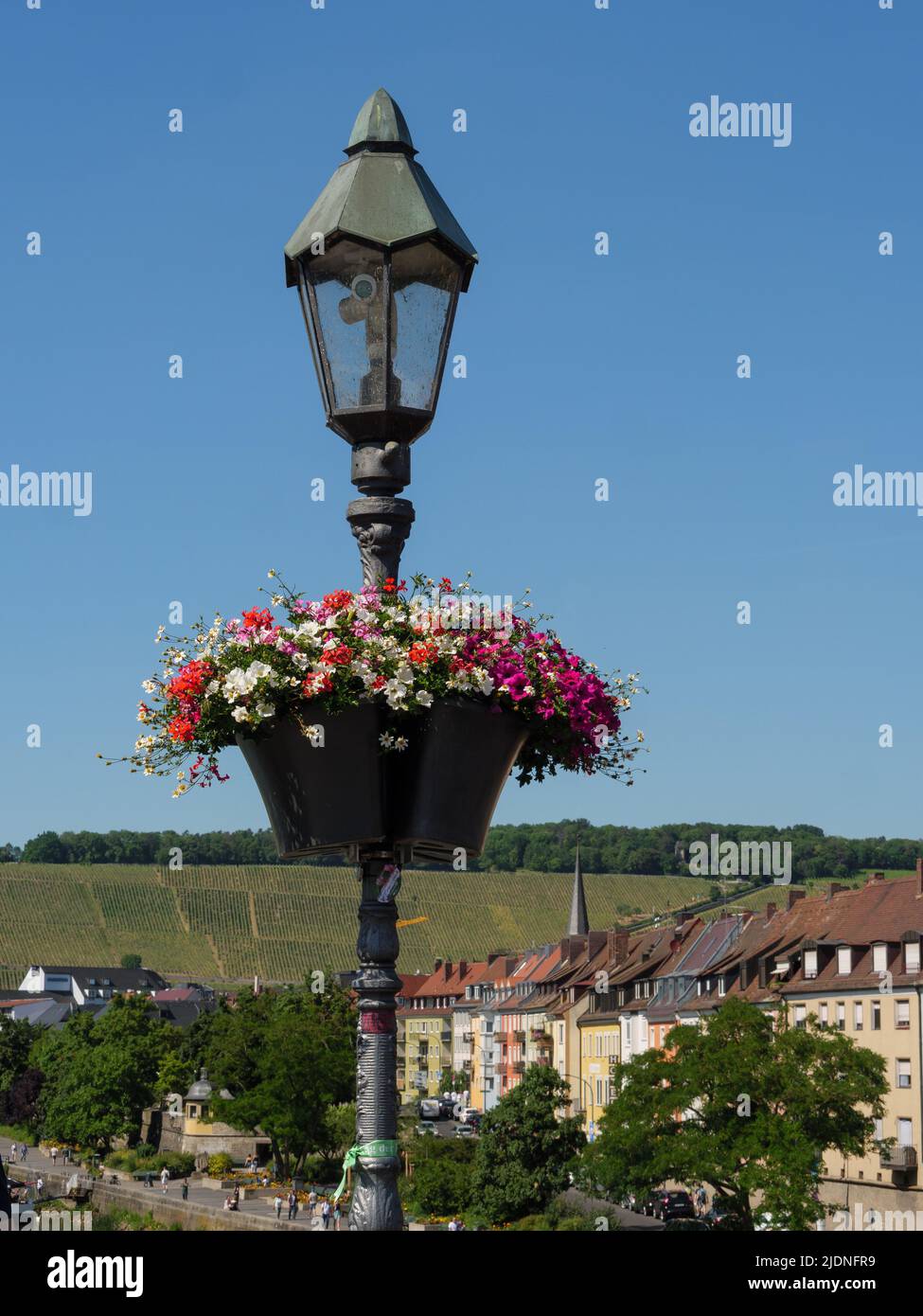 the city of Wuerzburg at the river main Stock Photo - Alamy