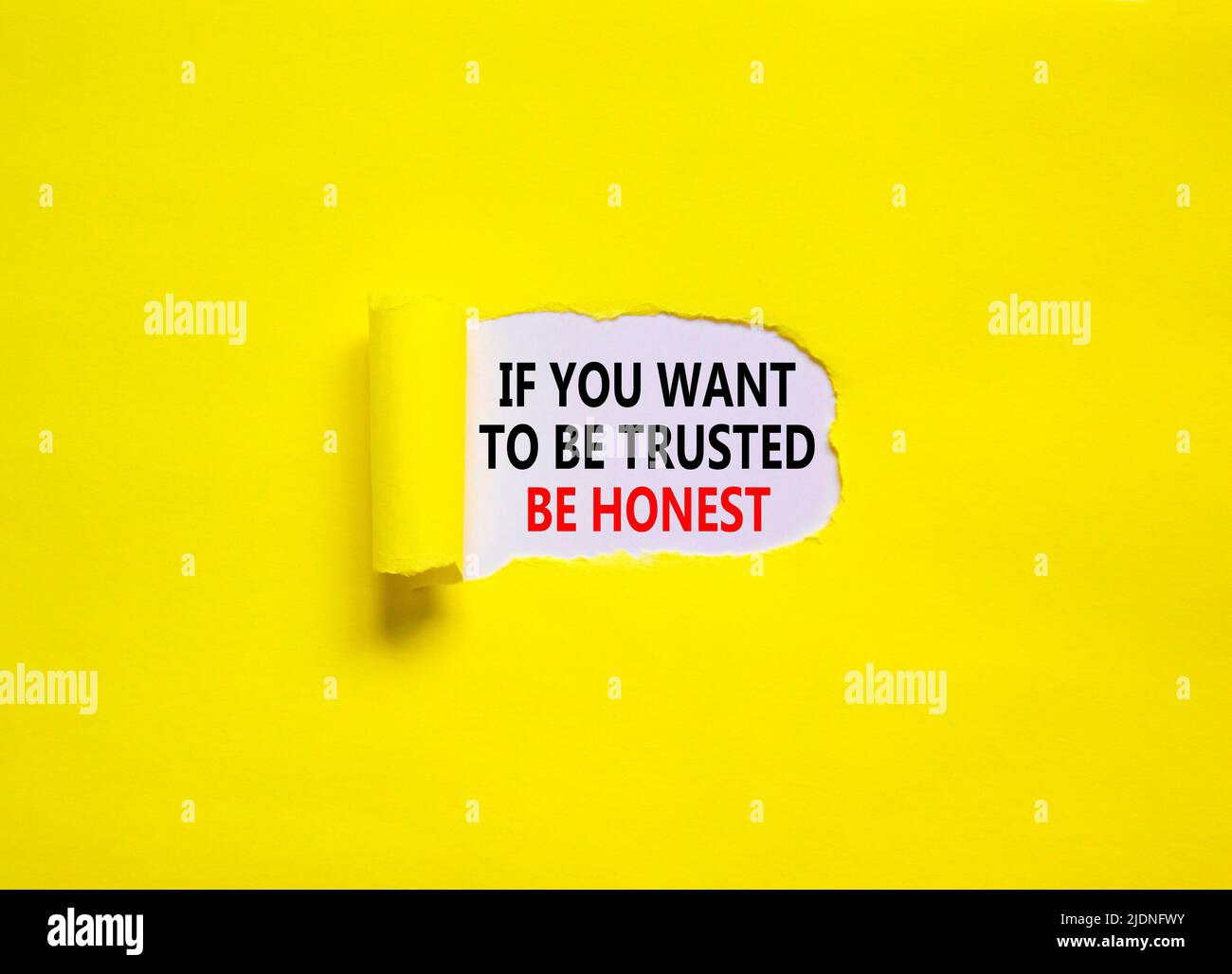 Be trusted and honest symbol. Concept words If you want to be trusted ...