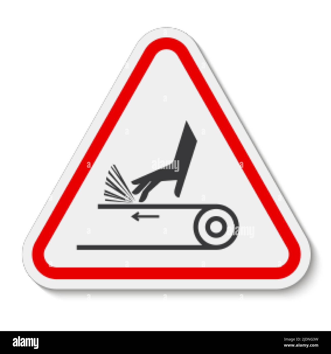 Hand Abrasion Belt Drive Symbol Sign Isolate on White Background,Vector ...