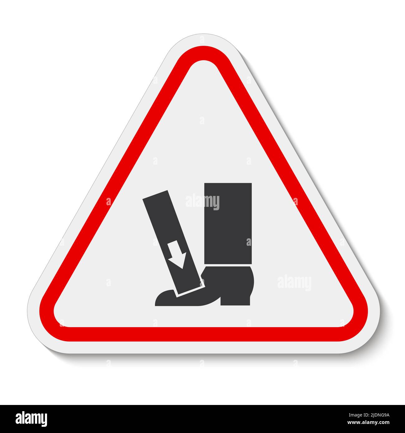 Foot Crush Force From Above Symbol Sign, Vector Illustration, Isolate ...