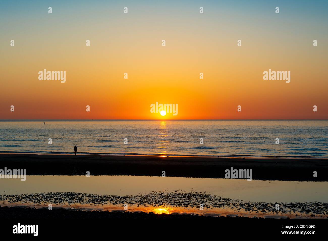 Sky. Sunset over the sea Stock Photo - Alamy