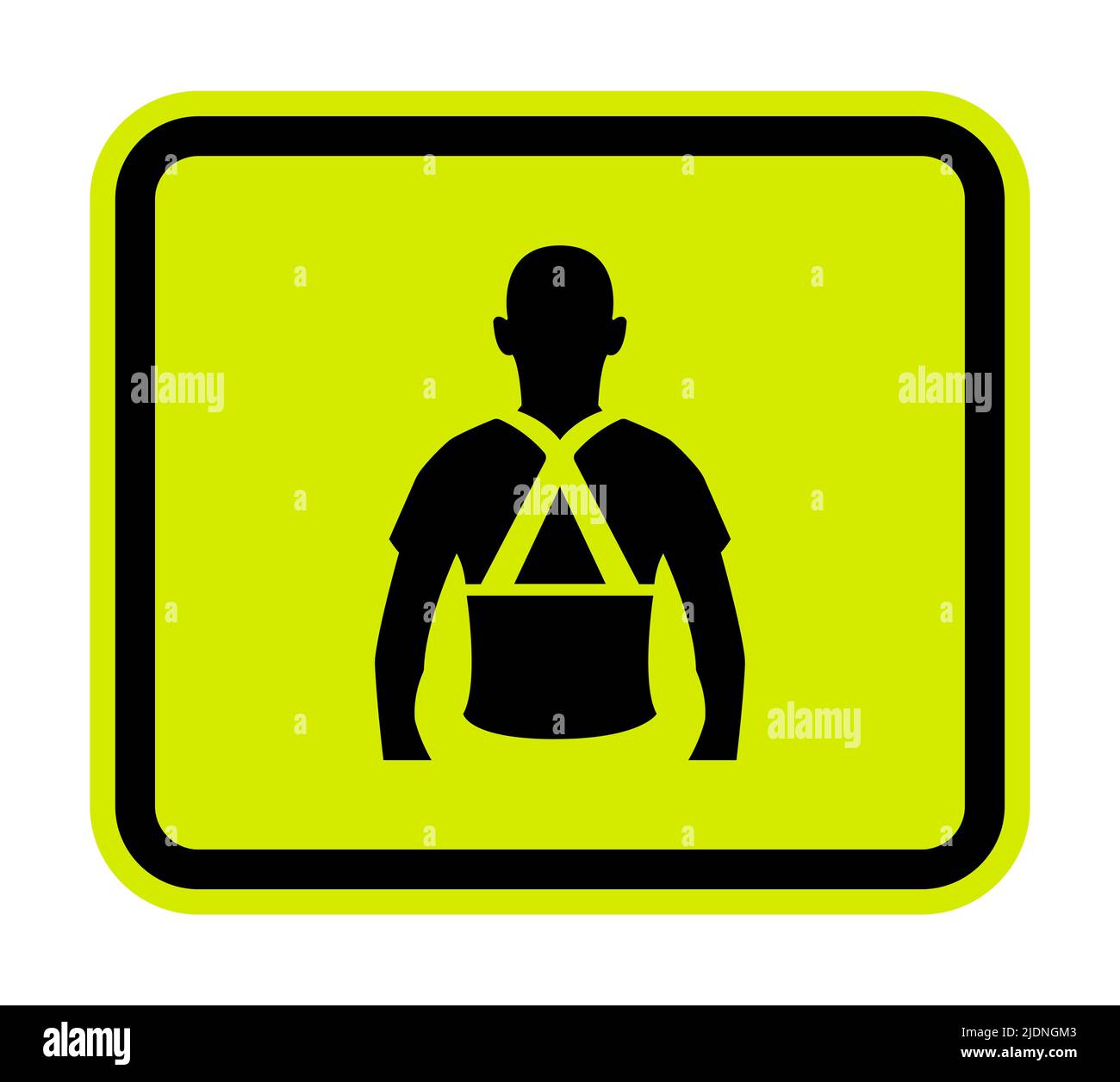 Wear Back Support Symbol Sign Isolate On White Background,Vector ...