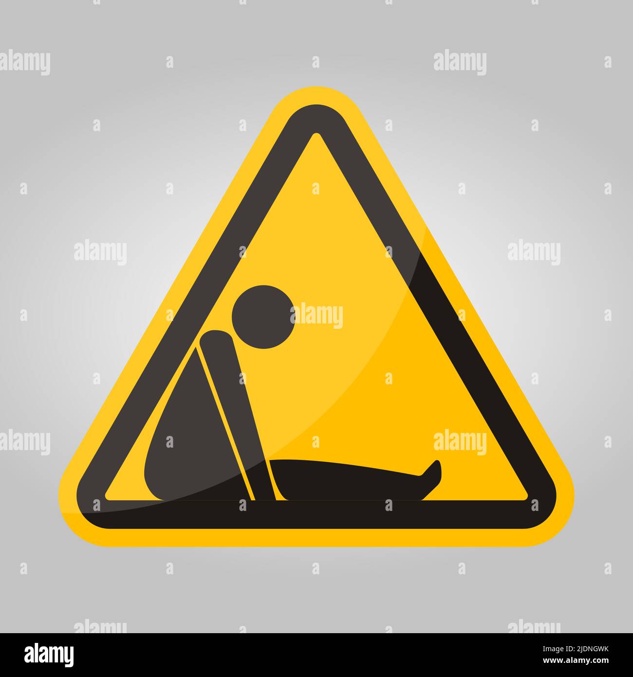 Confined Space Symbol Sign Isolate On White Background,Vector ...