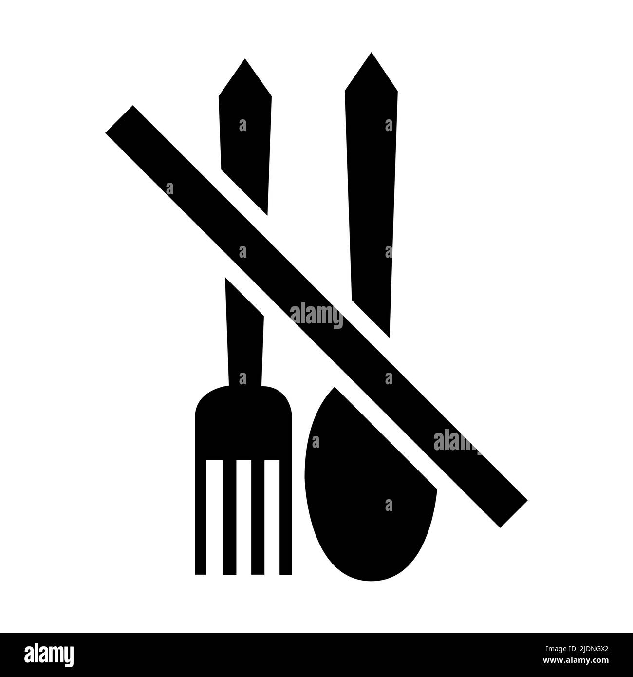 White background no food symbol Black and White Stock Photos & Images ...