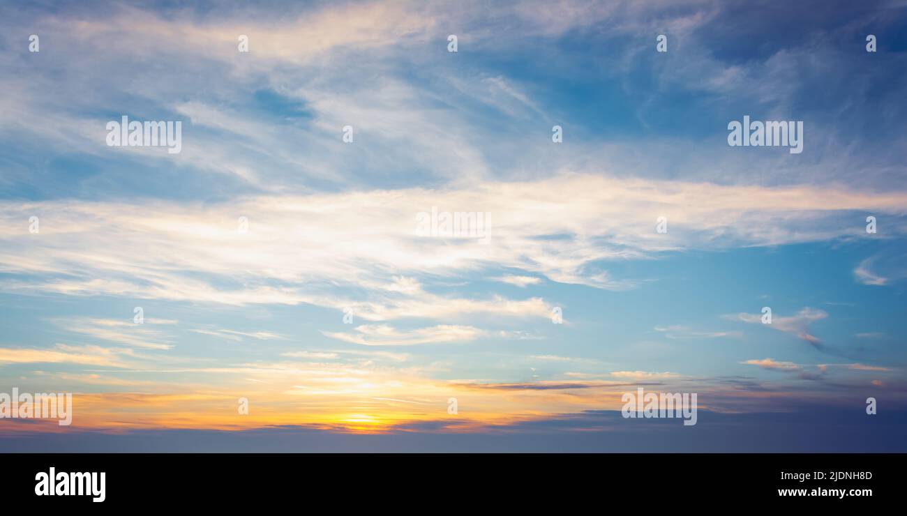 Cloudy blue sky Stock Photo - Alamy