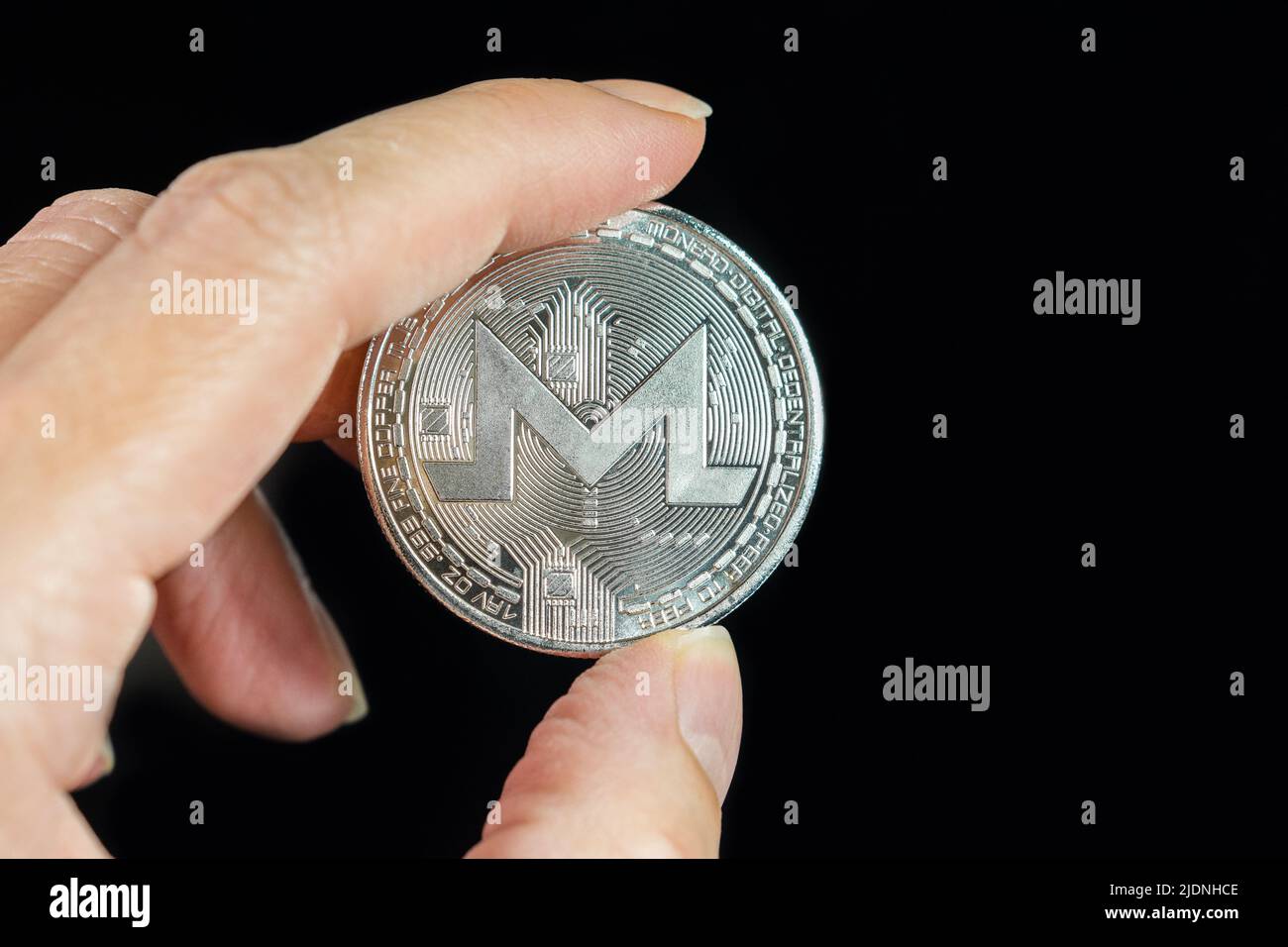 Monero coins hi-res stock photography and images - Alamy