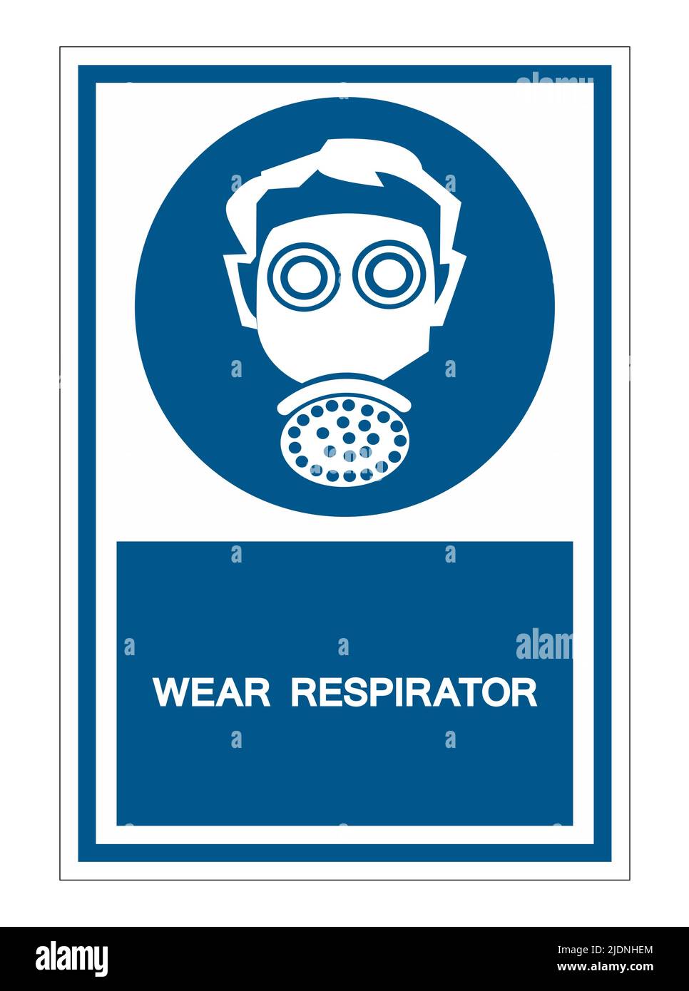 Symbol wear respirator protection Sign Isolate On White Background ...