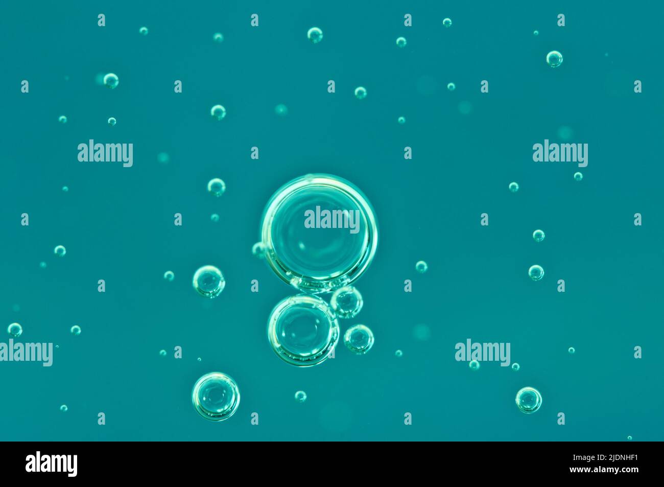Turquoise water. Underwater. Bubbles in the water. Macro Stock Photo ...