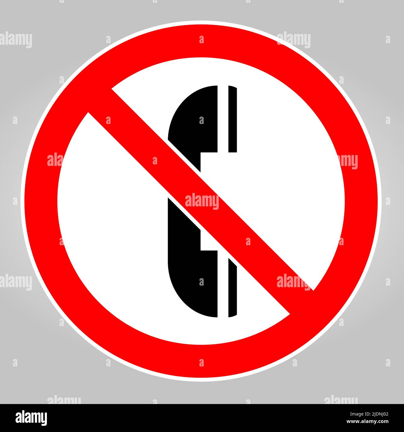 Symbol Do not use the phone Stock Vector Image & Art - Alamy